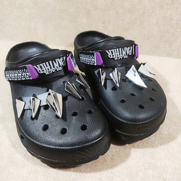 CROCS | Shoes | Crocs Marvel Black Panther Wakanda Forever Clogs Mens 2 ...